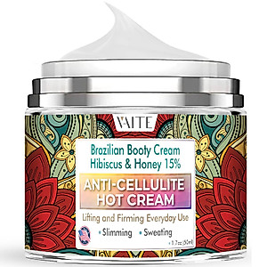 VAITE Cellulite Hot Cream with Hibiskus and Honey - Skin Tightening Anti-Cellulite Cream for Women and Men - Reduces the Appearance of Cellulite - Brazilian Firming Cream