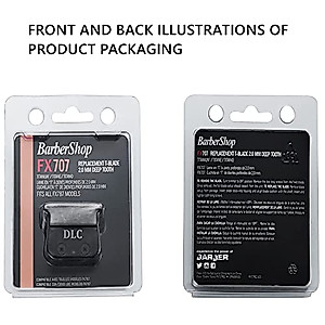 Replacement Blades DLC 2.0 Compatible With BaBylissPRO FX787 and FX726,for Outlining Hair Trimmers FX787 and LoPROFX Trimmers FX726,Black