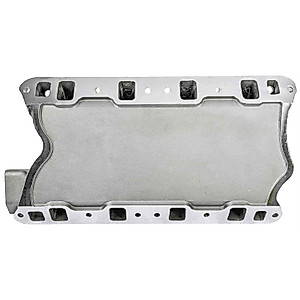 JEGS Intake Manifold for 1969-1996 Small Block Ford 351 Windsor - Hi-Rise, Single Plane, Open Plenum - Square Bore 4150/4160 Flange - 5.68” Carb Pad Height - 3500-8000 RPM