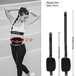 Fanny Packs for Kids Boys Girls Yoga Women Slim Women, Ginsco Waterproof Waist Bag with Adjustable Strap Mini Belt Bag Fashion Waist Pack Fits Running Jogging Work Out Travel Black M101