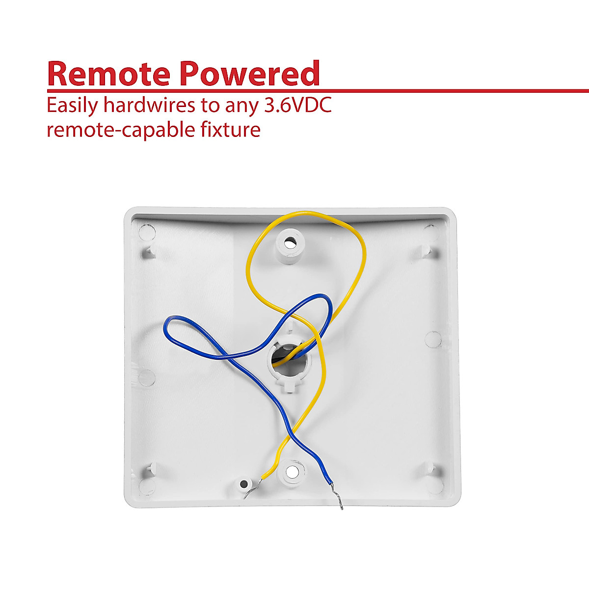 NICOR Lighting Emergency LED Remote Light Fixture (ERL1-10-WH) , White