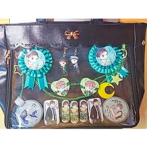 Youndcc Ita Bag Chain Ita Bag Accessories DIY Accessories Ita Bag Decoration Pins, Cosplay,Comic Con WHITE
