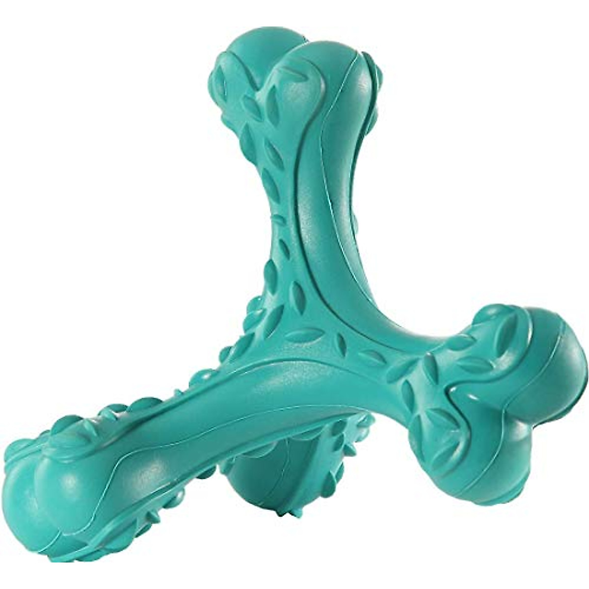 CVALIN Dog Chew Toys for Aggressive Chewers Large Breed,Indestructible Bones Toy，Durable Cleaning Toothbrush Natural Rubber Dog Toys