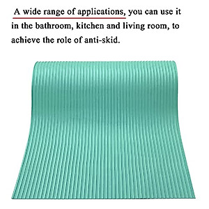 Yewaii Pool Ladder Mat, Above Ground Swimming Pool Ladder and Step Mat, Protective Ladder Pad Step Mat for Pool with Non-Slip Stripe, Light Green 36 inch X 9 inch