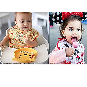 Bumkins Bibs, Disney Winnie The Pooh Baby Bibs for Girl or Boy, SuperBib Baby and Toddler Bib for 6-24 Months, Baby Bib for Eating, Feeding Bib, Waterproof Fabric – Hunny
