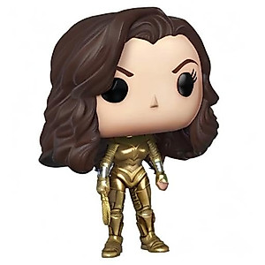 Funko Pop! Heroes: DC's Wonder Woman 1984 - Wonder Woman with Golden Armor (Metallic) Vinyl Figure, Amazon Exclusive