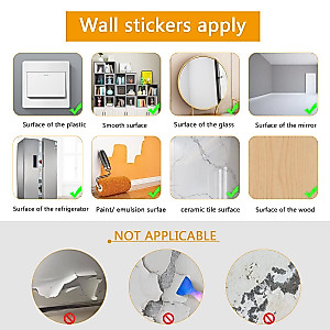 Trubetter 72Pcs 3D Gold Butterfly Wall Decor - Removable Stickers Wall Decor Room Mural for Party Cake Decoration Metallic Fridge Sticker Kids Bedroom Nursery Classroom Wedding Decor DIY Gift