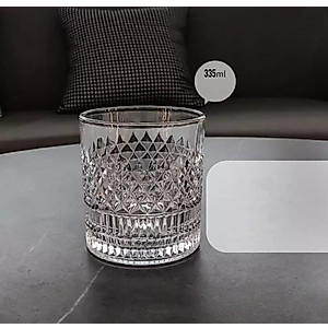 classic whisky Glasses Whiskey Glass for Scotch, Bourbon, Liquor and Cocktail Drinking Gift - Set of 4