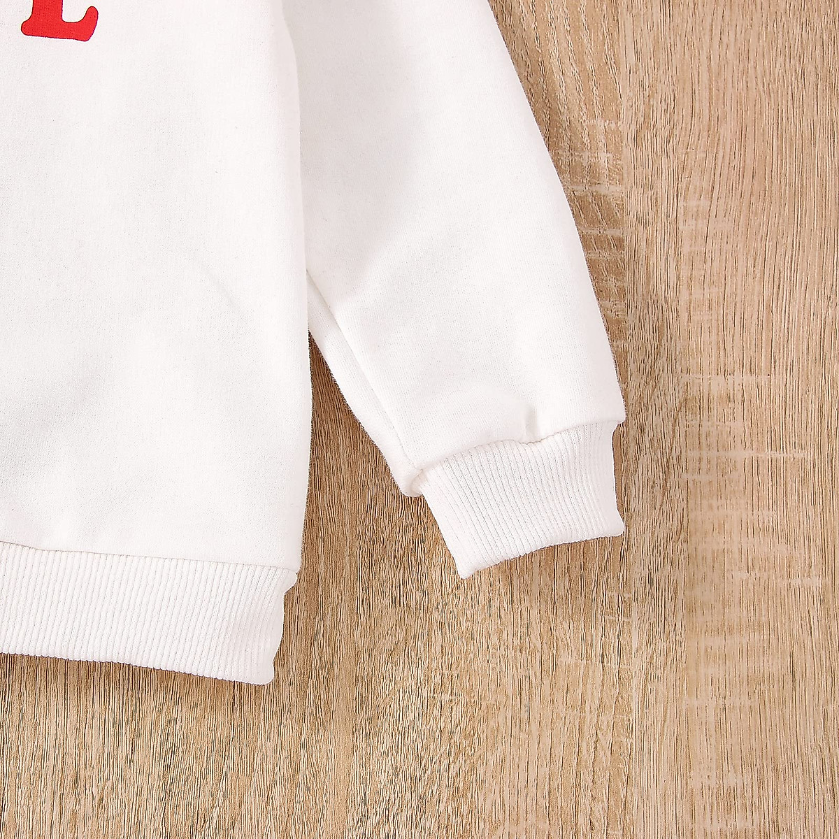 Toddler Valentines Day Outfit Baby Girl Valentines Shirt Love Sweatshirt+Heart Corduroy Skirts Cute Clothes Set (Lover Girl Red,4-5T)