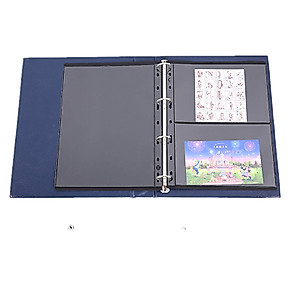 MUDOR Vario Stamp Pages for Stamp Album Binder, 10 Sheet (20 Page) 1 Row Pages for Stamp Collectors, Professional Pack (1 Row)