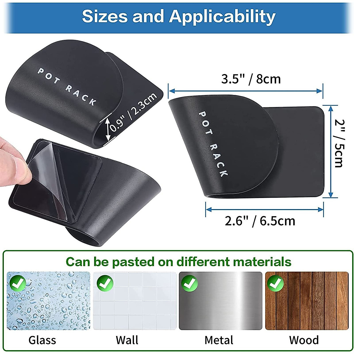 PAIHUIART Maximize Kitchen Space with Pot Lid Holder - 6 Pairs Hanging Pot Lids Organizer for Easy Access and Neat Storage - Save Time and Eliminate Clutter