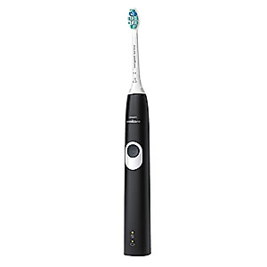 PHILIPS Sonicare ProtectiveClean 4100 Rechargeable Electric Toothbrush, Black - Plaque Control with Pressure Sensor, Up to 2 Weeks Operating Time, Broage Random Color Electric Toothbrush