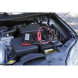 VECTOR SS6LV 1200 Peak Amp Lithium Jump Starter Battery Booster, USB-A(2.1 Amps), USB-C(3.1 Amps), Power in & Out, LED Work Light, & Heavy Duty Powder Coated Clamps