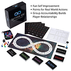 Better Me Self Improvement Game - Board Game for Couples, Friends or Family Games Night, Self Help Group Therapy Games, Counseling Games for Teens, Relationship Date Night Ideas