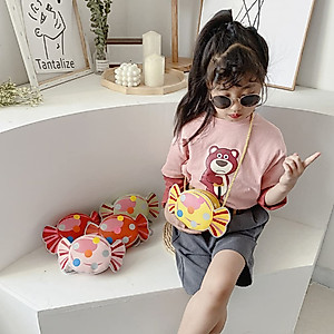 VALICLUD Storage Bag Lovely Candy Shaped Bag Cross Body Pouch Mini Change Purse