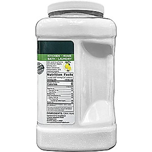 All Natural Citric Acid | 8 lbs | Anhydrous, Food-Grade Flavor Enhancer, Preservative, Household Cleaner and more | OMRI, Non-GMO, for Cooking, Cleaning, Personal Care & Bath