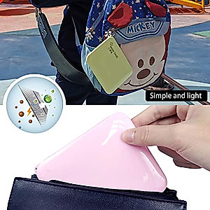 2 Pcs Plastic Storage Case Organizer Face Cover Storage Bag Bandanas Storage Clip Dustproof Storage Box for Face Cover Pollution Prevention (Green)