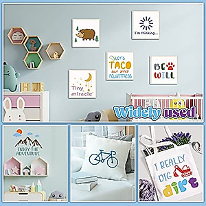 30 Pack Baby Shower Stencils Cute Onesie Stencil Mixed Animals Pattern Painting Stencils Templates Reusable for Painting Bodysuit Bags Shirts