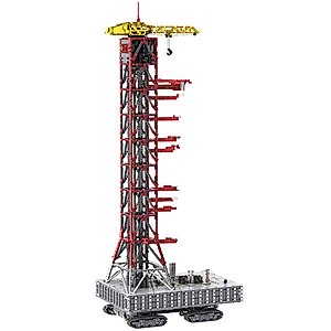 Building Boat Launch Tower Mk I for NASA Apollo Saturn V 21309/92176 Outer Space Model Rocket Building Kit, Large Base Building Toy for Kids and Adults (7702 Pieces) with PF Motors(Not Include Rocket)