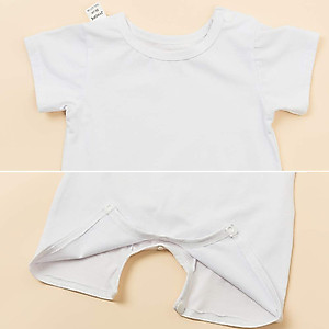 JYHOPE Happy Birthday Daddy Funny Letter Print Rompers Newborn Infant Baby Jumpsuit(0-3Months,White)