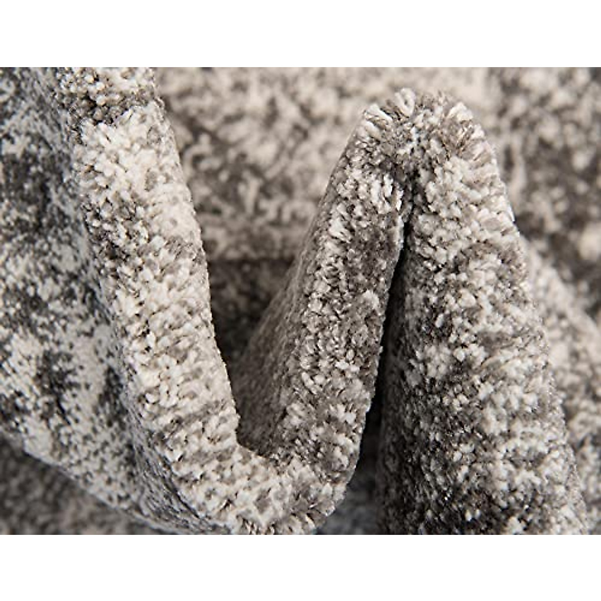 Unique Loom Rosso Collection Traditional, Vintage, Medallion, Border, Distressed, Southwestern Area Rug, 8 ft x 10 ft, Gray/Ivory