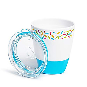 Munchkin® Splash™ Toddler Feeding Supplies Set, Includes Divided Plate, Bowl and Open Cup, Blue Sprinkles