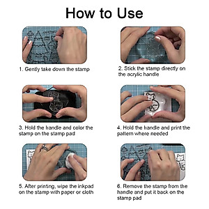 Silicone Stamp Cards, 2Pcs Camping Style Clear Stamps Cute Clear Rubber Stamps Cartoon Touring Car Seaside Spending Holiday Series Clear Stamps