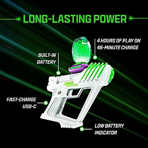 The Original Gel Blaster Surge (Day & Night Special Edition) - Glow-in-The-Dark Toy Gel Blasters with Water Based Beads - Extended 100+ Foot Range - Semi & Automatic Modes - Ages 14+