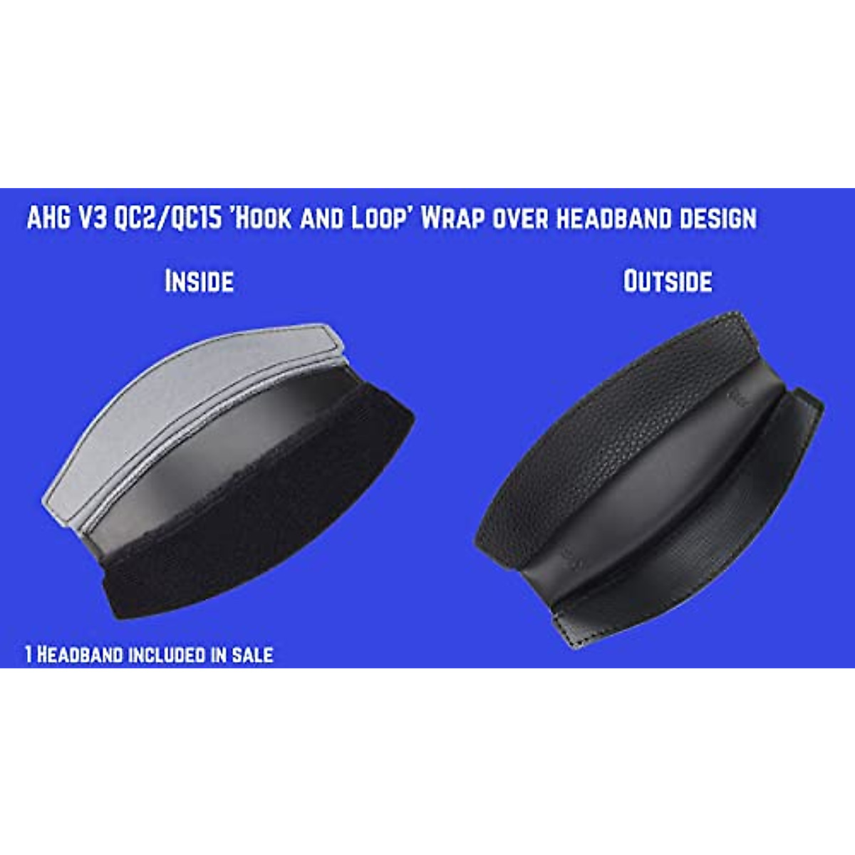 Replacement Headband Cushion pad for Bose Quiet Comfort 2 (QC2) and Quiet Comfort 15(QC15) Headphones