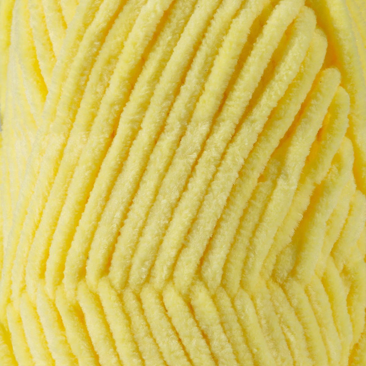 3 Skeins of Sensy Velvet Yarn for Crocheting, Baby Blanket Yarn, Chenille Yarn, Amigurumi Yarn, 3.5 oz, 132 Yards, Gauge 5 Bulky (Yellow)