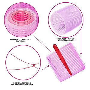 Hair Rollers for Long Hairs by Bmeliora. Purple