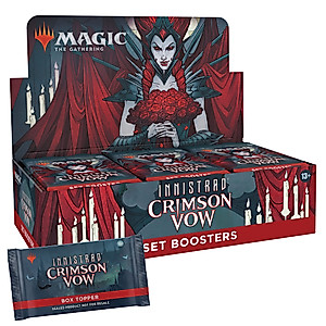 Magic: The Gathering Innistrad: Crimson Vow Set Booster Box | 30 Packs + Dracula Box Topper (361 Magic Cards)