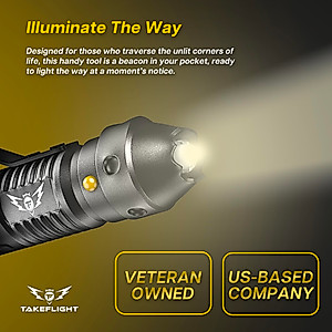 TF TAKEFLIGHT Tactical Pen Multi-Tool - Self Defense, EDC LED Flashlight & Pen - Ideal for Military & Outdoor Survival Gear - Ultimate Gift for Him - Unique Pen Gift for Brother or Dad