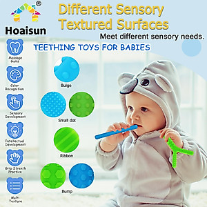 Chewy Toys for Autistic Kids, 2 Pack Chew Tubes Sticks Oral Motor Tools for Humans, Silicone Baby Teething Toys for Babies with Autism, ADHD, SPD, Biting, Nursing, Fidget or Special Needs