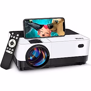 Wsky WiFi Mini Projector, Best Portable Projector for Outdoor Movies, 7500 Lux, Full HD Outdoor Movie Projectors, Wireless Mirroring, for iPhone, Android, Laptops, PCs, Windows Player…