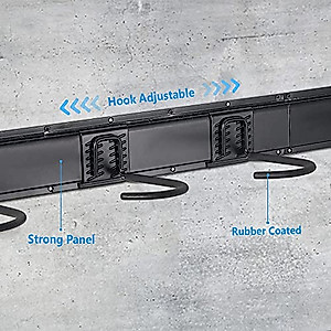 Ultrawall Stainless Steel Bike Storage Rack,6 Bike Storage Hanger Wall Mount for Home & Garage Holds Up to 300lbs, Black