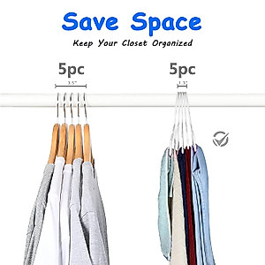 GoodtoU Plastic Kids Hangers, 60 Pack, White, Lightweight, Suitable for 0-6 Years, Holds Clothes and Organizes Closets