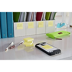 Post-it Super Sticky Notes, 2x2 in, 8 Pads, 2x the Sticking Power, Canary Yellow, Recyclable (622-8SSCY)