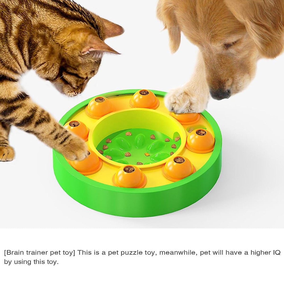 ikasus Dog Puzzle Toy, Interactive Dog Food Puzzle Slow Feeder Treat Dispenser for IQ Training & Mental Enrichment, Dog Treat Puzzle Feeder for Small,Medium and & Large Dogs Treat Training Type 3