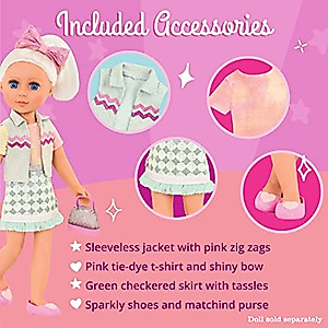 Glitter Girls – Dazzling Denim Skirt & Top Deluxe Outfit - 14-inch Doll Clothes & Accessories For Girls Age 3 & Up (GG50091Z)