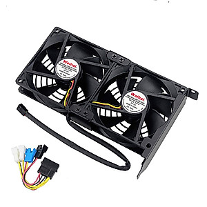 Wathai Graphic Card Pcl Slot Fan 2 x 90mm 92mm for CPU GPU Cooler VGA Cooling