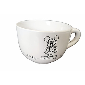 Disney Mickey Linear White Soup Mug