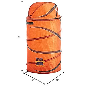 Idea Nuova Space Jam Orange Figural Storage Laundry Durable Hamper