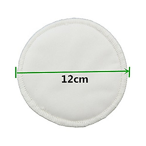 Washable Organic Bamboo Nursing Pads (10 Pack) /Breastfeeding Pads with Carry Bag (03)