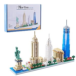LUKHANG New York Skyline Building Set - 3452pcs | Challenging & Detailed Architecture for Adults & Teens