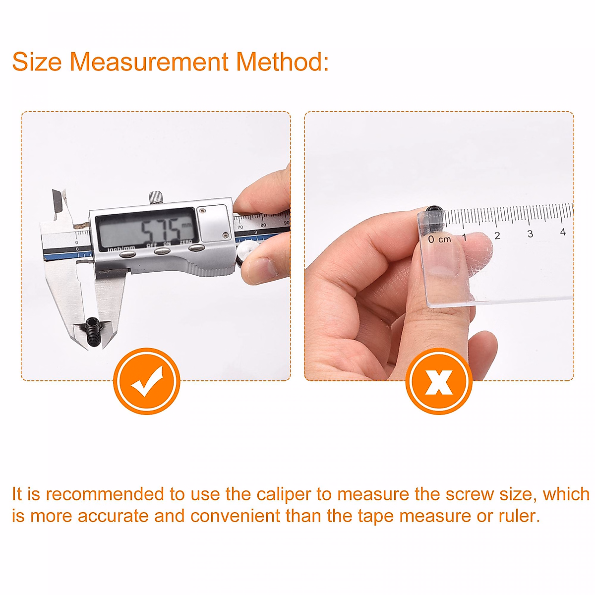 uxcell Ball Point Set Screws, 20pcs M4 x 12mm High Carbon Steel Metric Spring Hex Socket Grub Screw