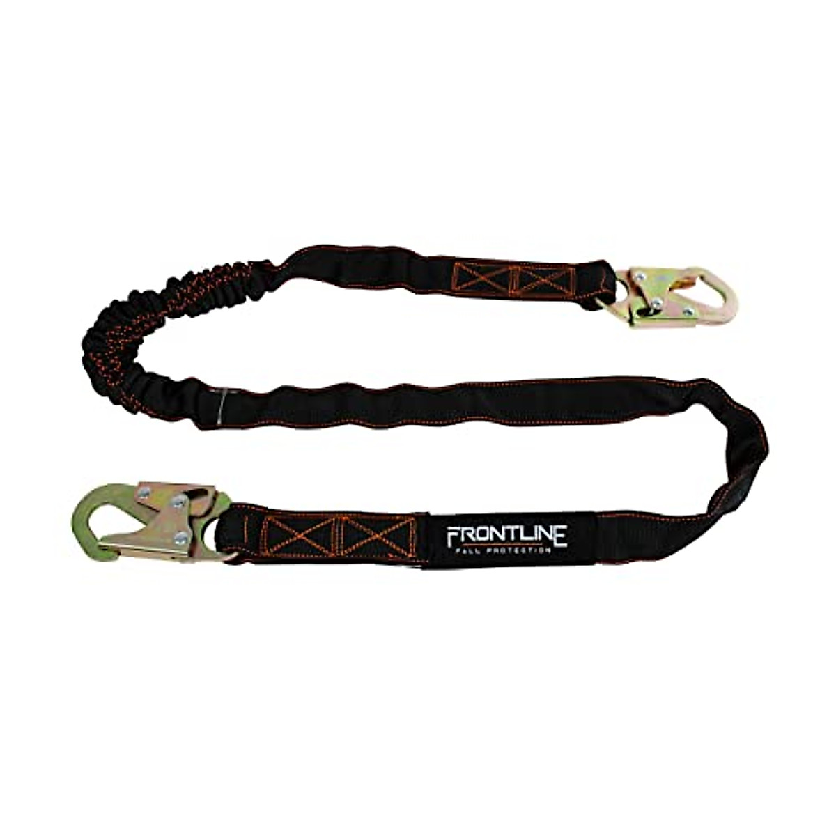 Frontline LIS61S Internal 6' Shock Absorbing Lanyard | Single Leg Lanyard Snap Hook Ends | ANSI & OSHA Compliant