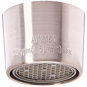 BOSTON HARBOR A500267NNP-55-P 7112477 Faucet Aerator, Female, Brushed Nickel, 0.75 in H W X 0.99 in D