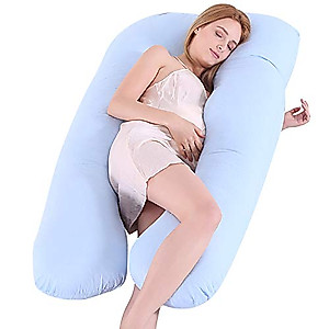 TREE.NB Pregnancy Pillow U Shape Full Body Maternity Pillow for Pregnant Women Sleeping Support Back, Neck, Leg, Foot, Side Sleeper 51''x28''x6''