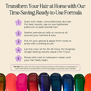 INH Semi Permanent Hair Color | Color Depositing Conditioner | Amethyst Dark Purple Hair Dye | No Bleach No Peroxide Temporary Tint for Women, Men | Vegan, Ammonia Free, Sulfate Free, Ready to Use 6oz